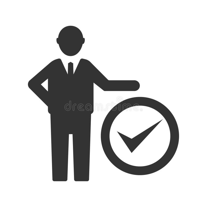 Business Task Done Icon stock vector. Illustration of sign - 175004698