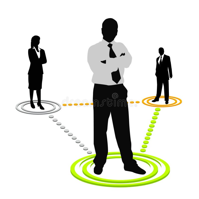 Business People Team in Technology Gears Stock Vector - Illustration of ...