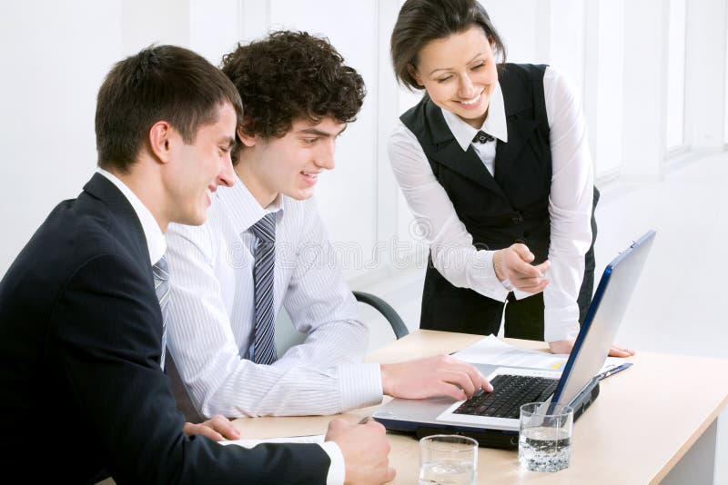 Two Confident Businessmen Networking Stock Image - Image of manager ...