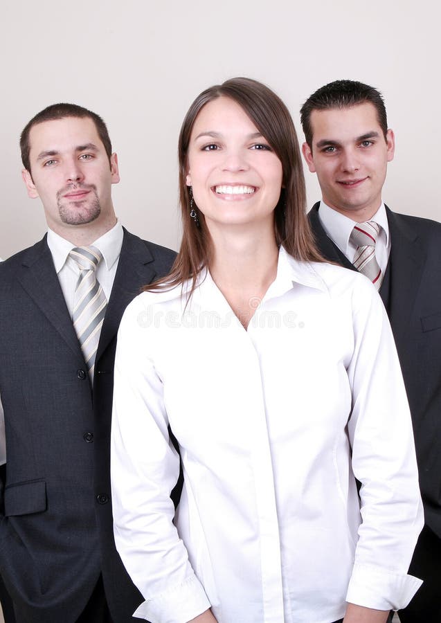 Young Business Team - 5 People Stock Image - Image of focus, male: 725087
