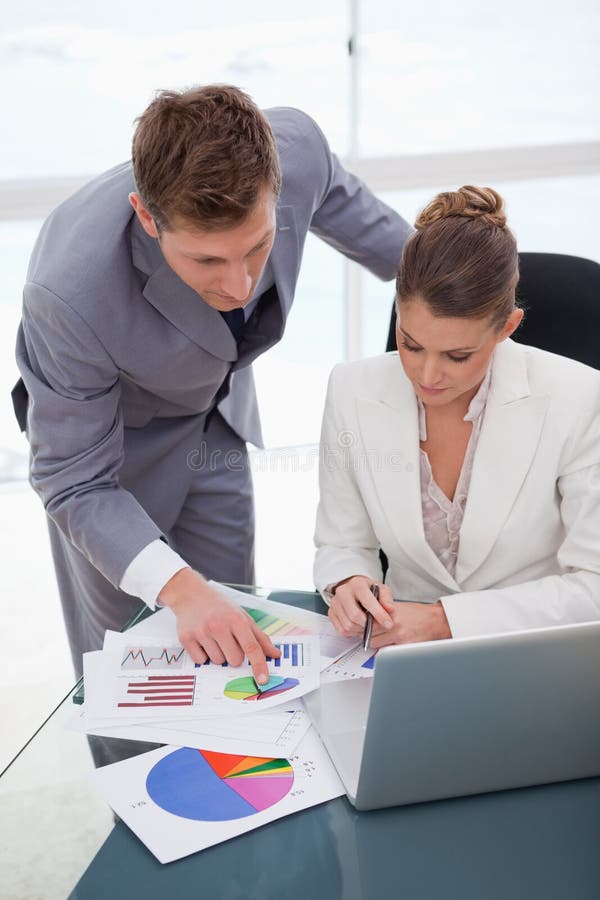 Business Team Analyzing Survey Results Stock Image - Image of office ...
