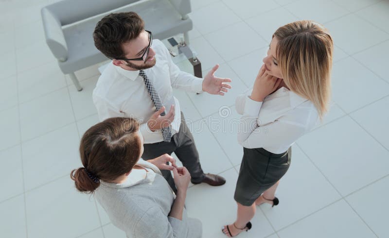 View from the Top.business Team Arguing in the Office. Stock Image ...