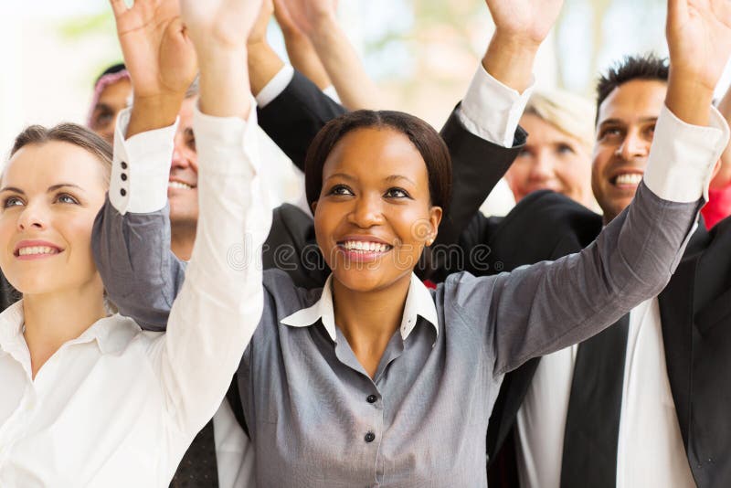 Business People Celebrating a Success Stock Photo - Image of career ...