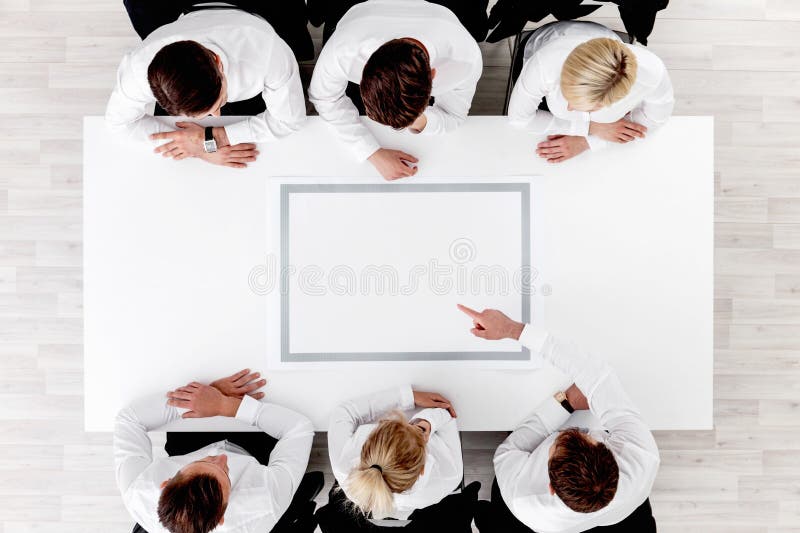 Business Team Around the Table Stock Photo - Image of business, office ...