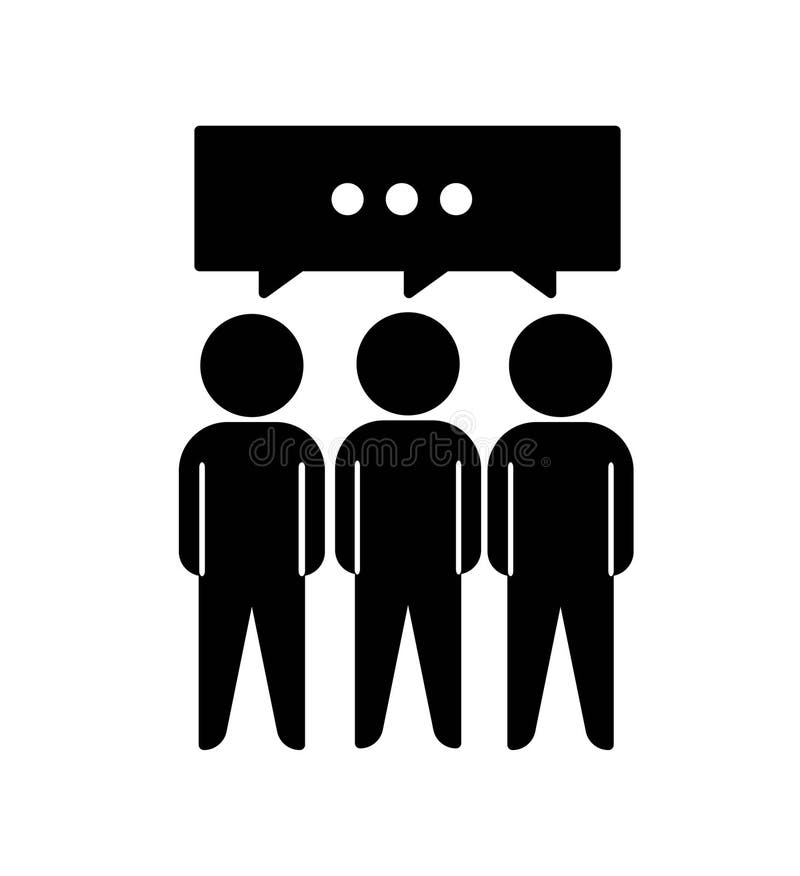 Business team black icon stock vector. Illustration of graphic - 268153605