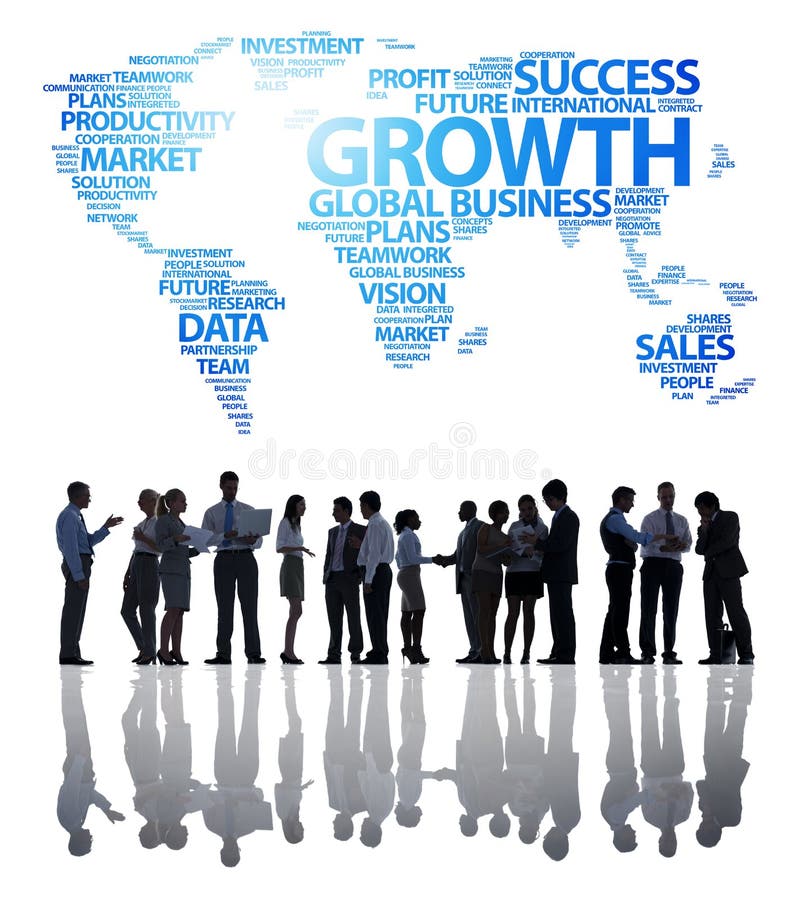 Business Team with Business Growth Concept Stock Photo - Image of ...