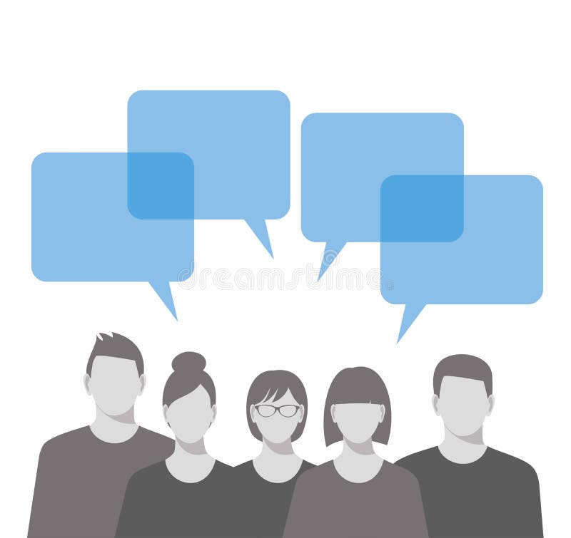 Business Team. Business People and Speech Bubble. Stock Vector ...