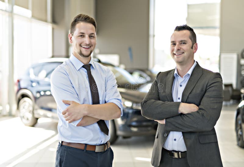 Business Car Seller Working with the Client Stock Photo - Image of girl ...