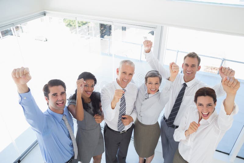 Business Team Celebrating a Good Job Stock Image - Image of medium ...