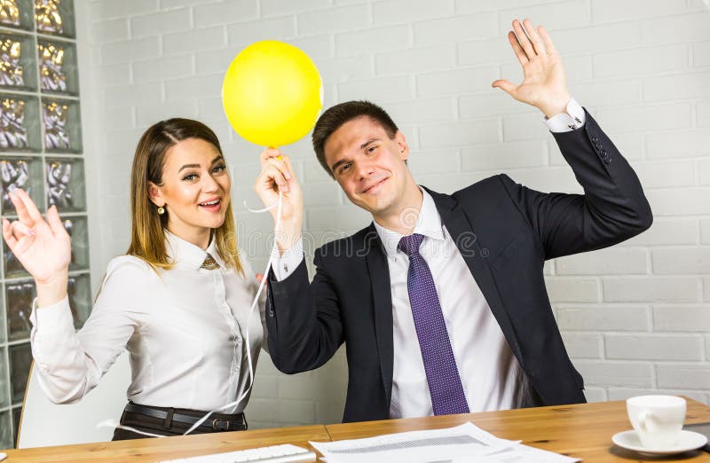 Business Team Celebrating in the Office Stock Image - Image of casual ...
