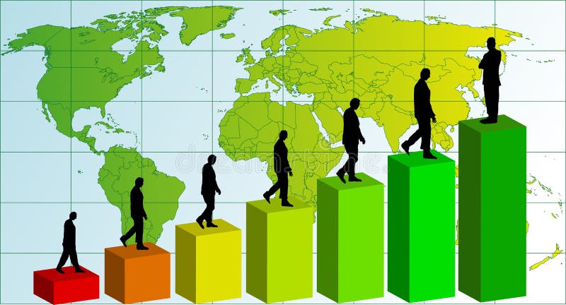 Global team - silhouettes stock vector. Illustration of reflexion ...