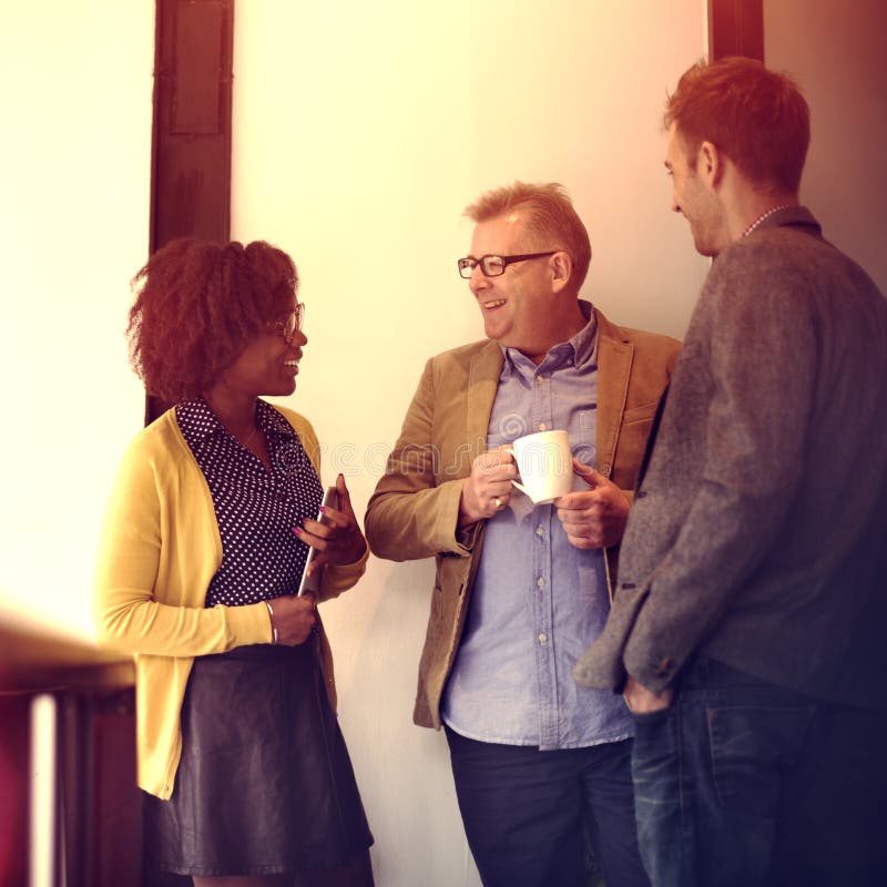 Business Team Coffee Break Relax Concept Stock Image - Image of hipster ...