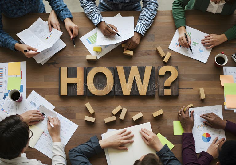 How To Solve Business Problems Strategy Meeting Brainstorming Teamwork Collaboration Solutions ...