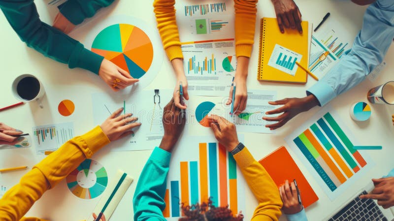 The Business Team Collaboration.AI Generated Image Stock Image - Image ...