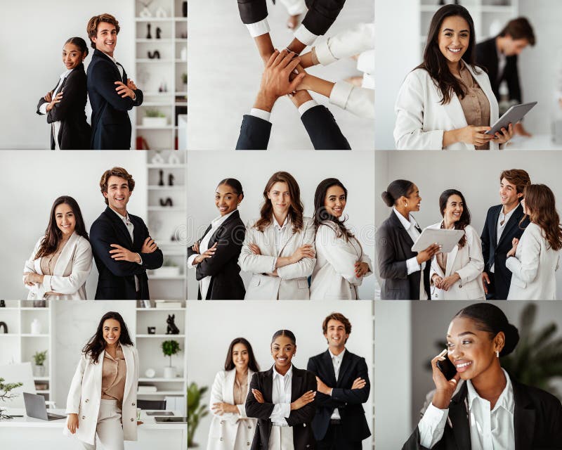 Business Team Collaboration and Professional Interactions in Modern ...