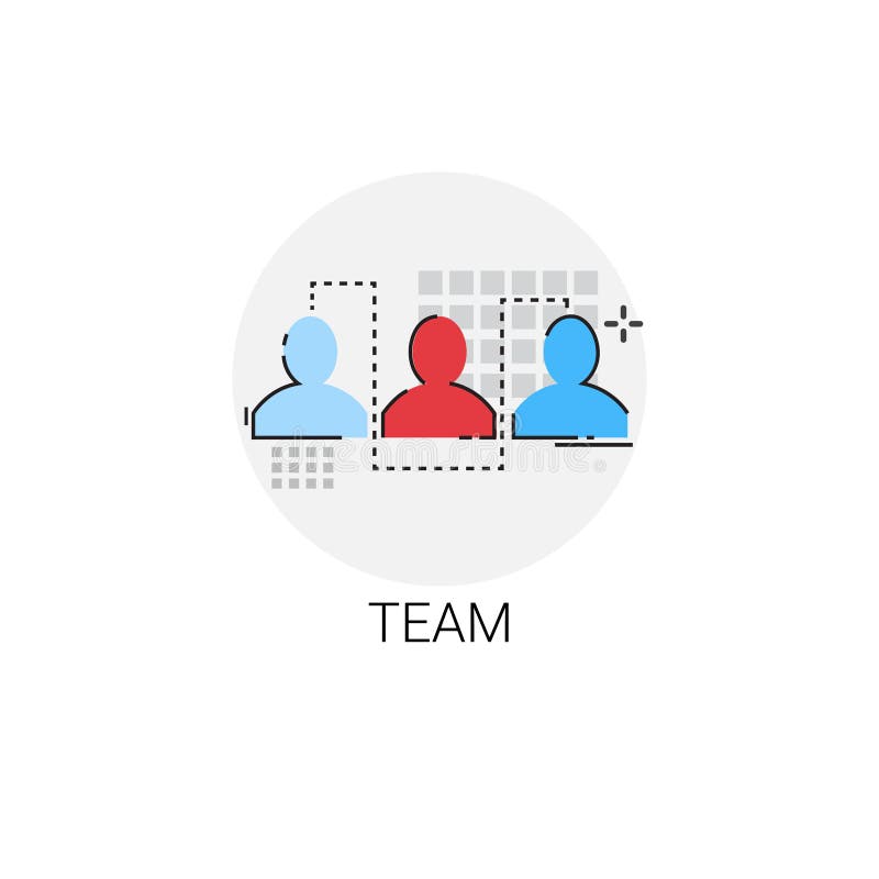 Business Team Colleagues Teamwork Human Resouces Icon Stock Vector ...