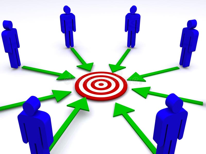 Business Team Communication Stock Illustration - Illustration of ...