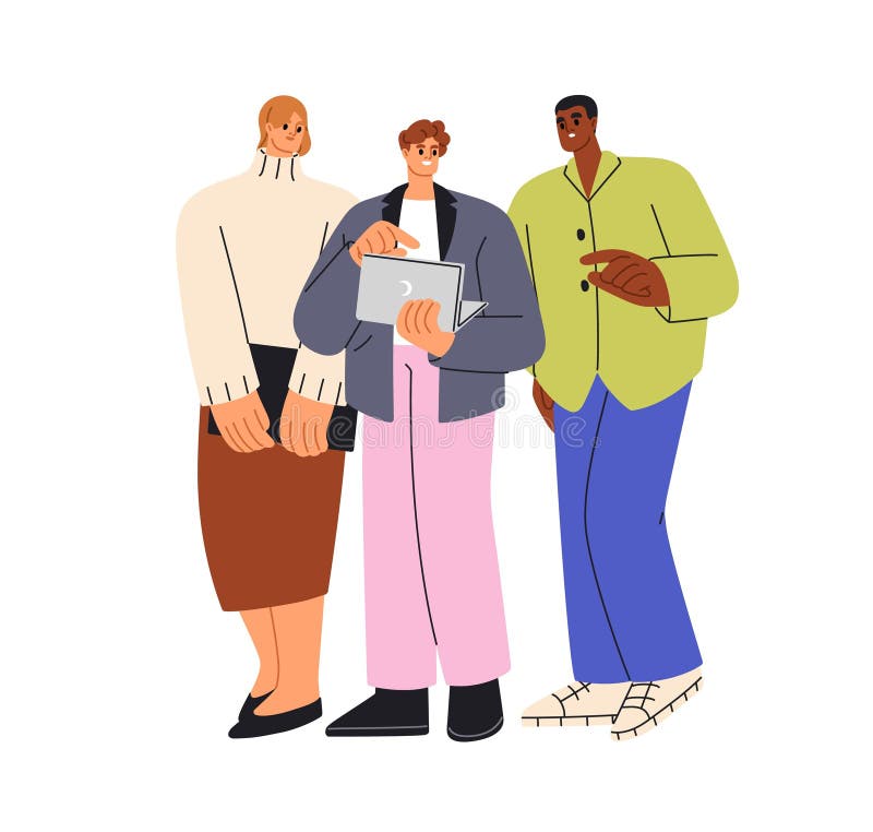 Business Team Communication, Discussion. Colleagues, Partners with ...