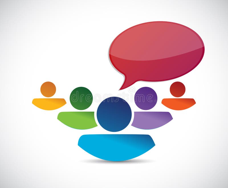 Business Team Communication Illustration Stock Illustration ...