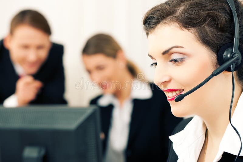 Asian Chinese Call Center Agent Team Stock Photo - Image of counselling ...