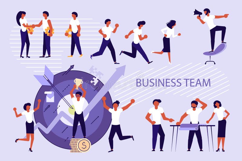 Lider of team stock illustration. Illustration of partnership - 13202394