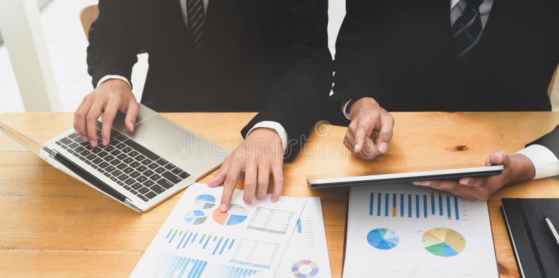 Business Team Consulting the Solution with Graphs Stock Image - Image ...