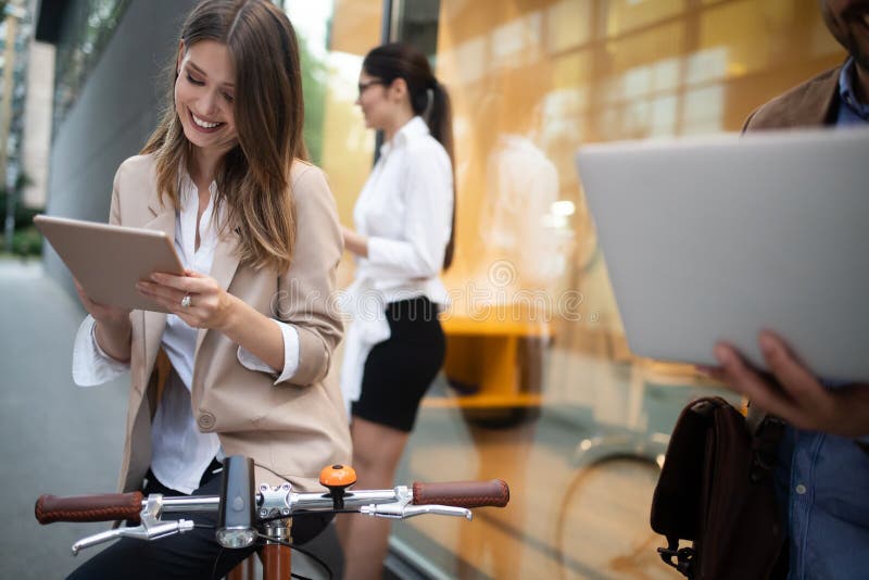 Business Team Digital Device Technology Connecting Concept Stock Image ...