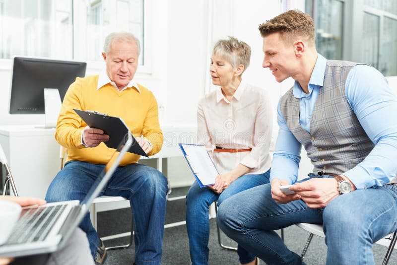 Business Team Discuss in Workshop Stock Image - Image of office ...