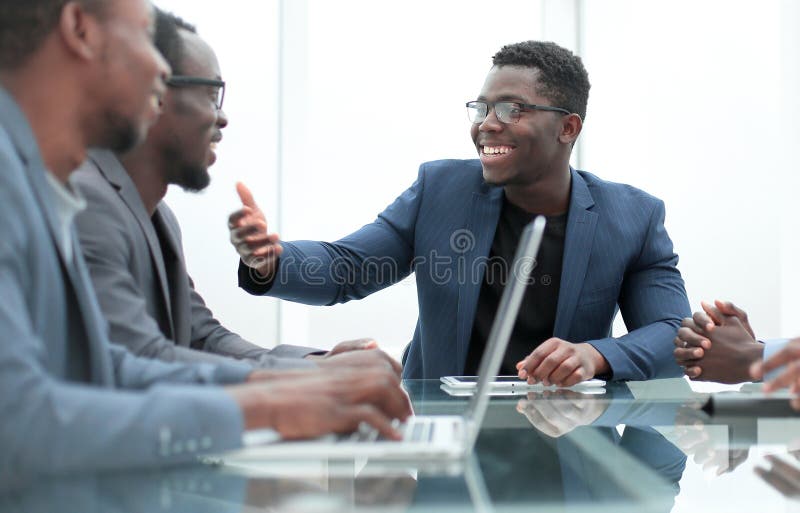 Business Team Discussing Ideas for a New Project Stock Image - Image of ...