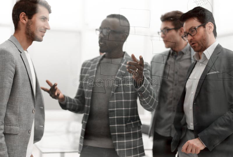 Business Team Discussing Marketing Ideas. Stock Photo - Image of ...