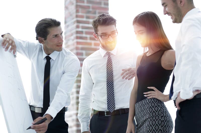 Business Team Discussing a New Idea. Stock Photo - Image of office ... Business Team Discussing a New Idea. Stock Photo - Image of office ...