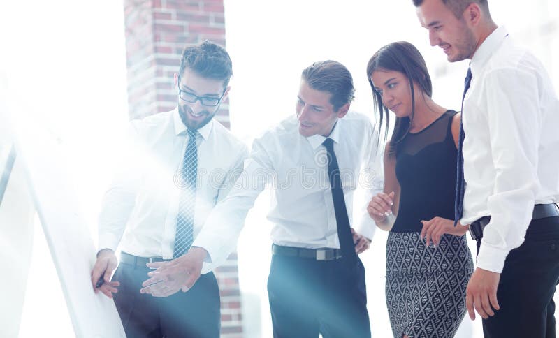 Business Team Discussing a New Idea. Stock Image - Image of ... Business Team Discussing a New Idea. Stock Image - Image of ...