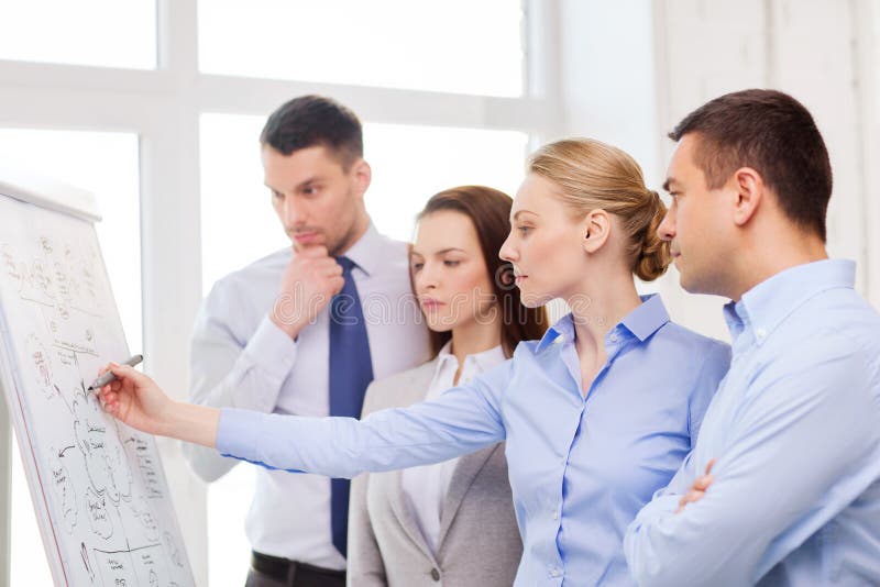 Business Team Discussing Something in Office Stock Image - Image of ...