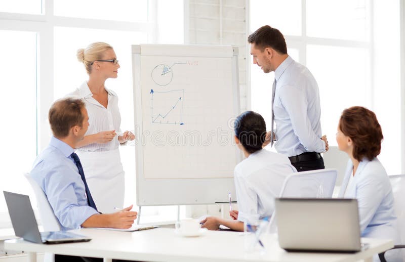 Business Team Discussing Something in Office Stock Image - Image of ...