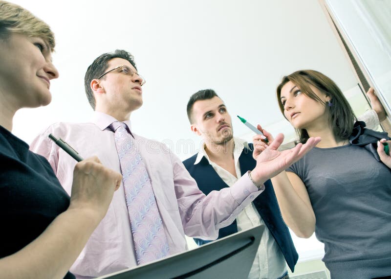 Business Team in Discussion Stock Photo - Image of manager, computer ...