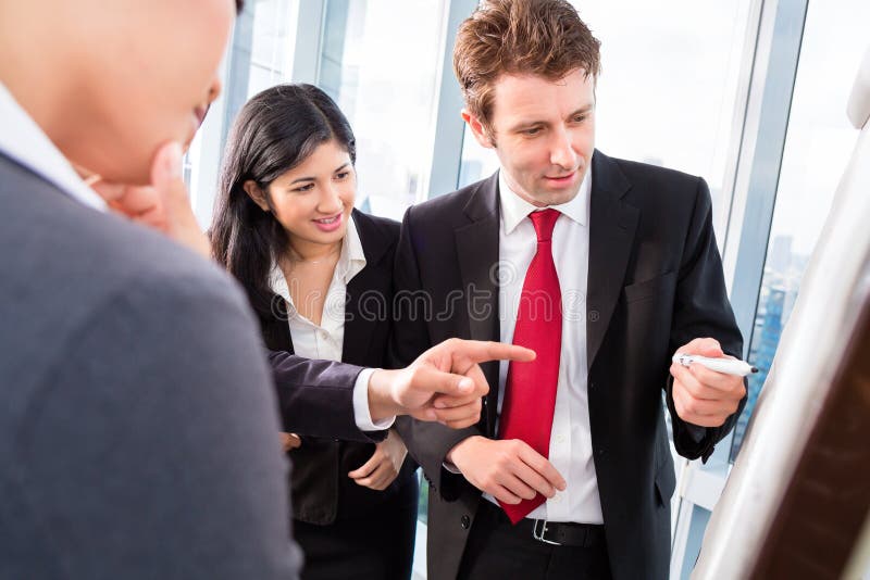 Business Team Drafting in Meeting Stock Image - Image of drawing ...