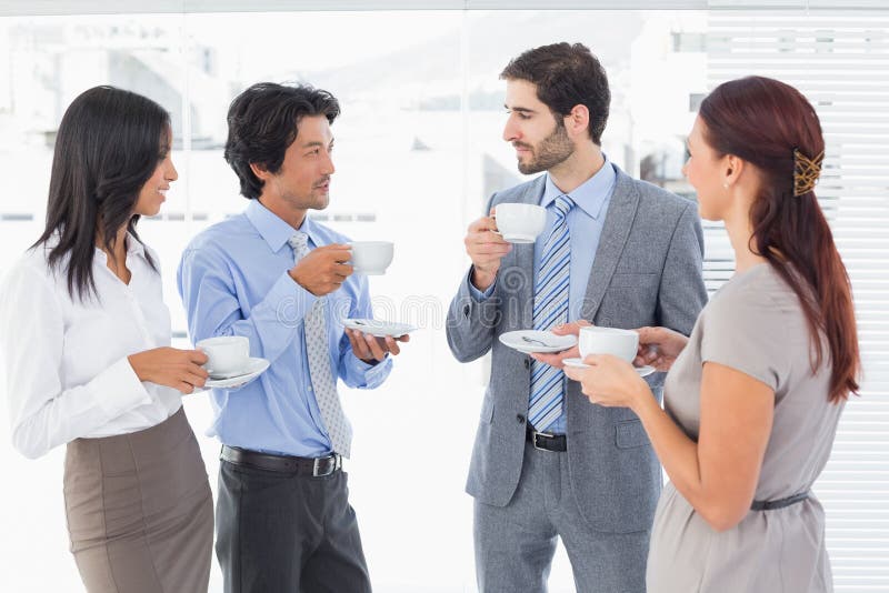 Business Team Enjoying Some Drinks Stock Photo - Image of dressed ...