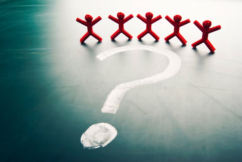 Business Team Face Question Mark Stock Photo - Image of design, concept ...