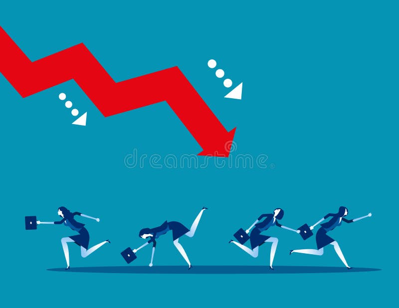 Business Team and Failure. Concept Business Vector Stock Vector ...