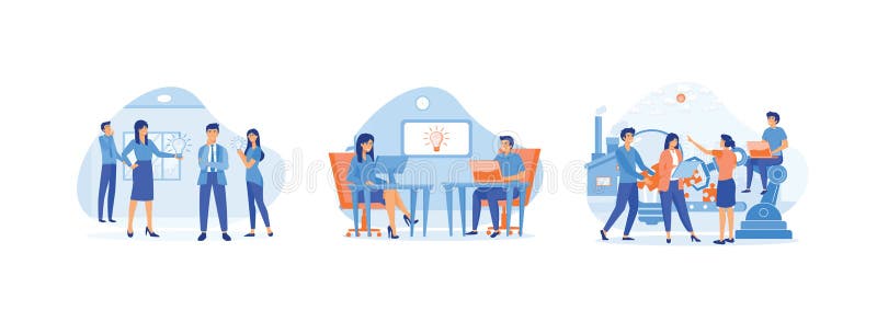 Business Team Finding Solution, Working Together in the Company ...