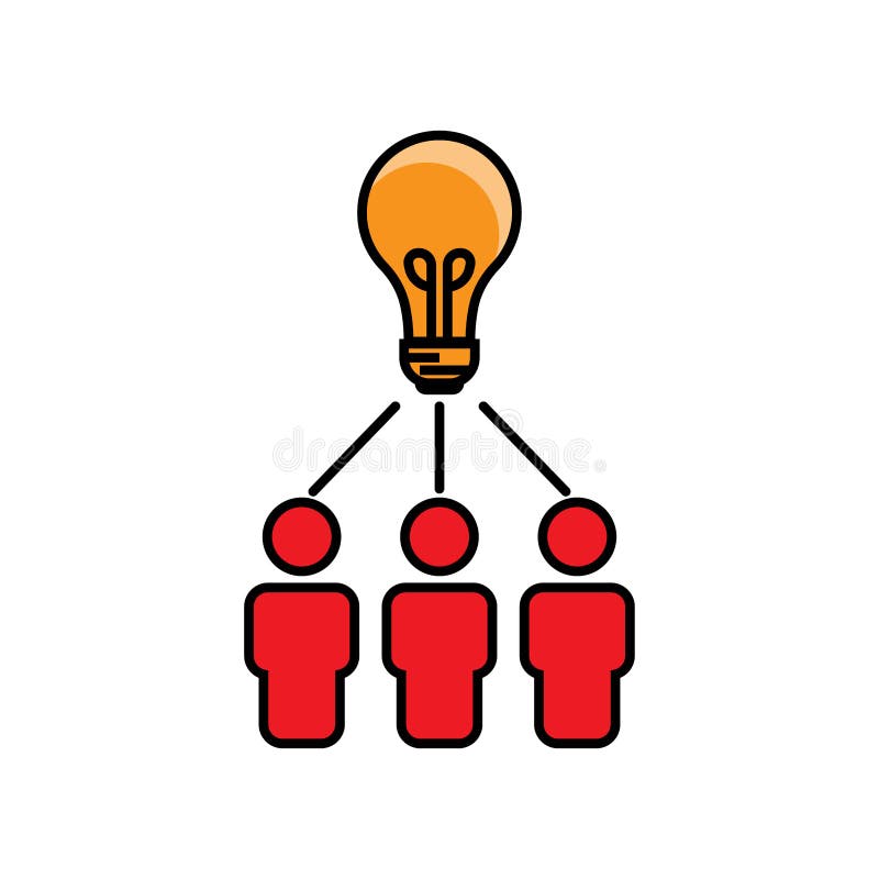 Business Team Flat Icon. Business Network Building Ideas Icon. Design ...