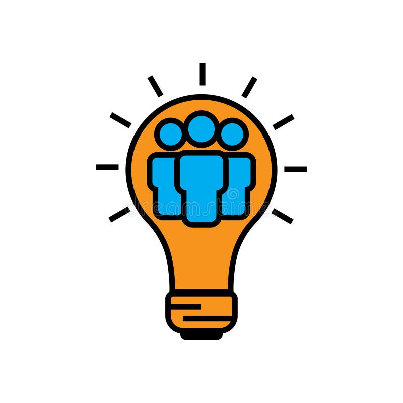 Business Team Flat Icon. Business Network Building Ideas Icon. Design ...