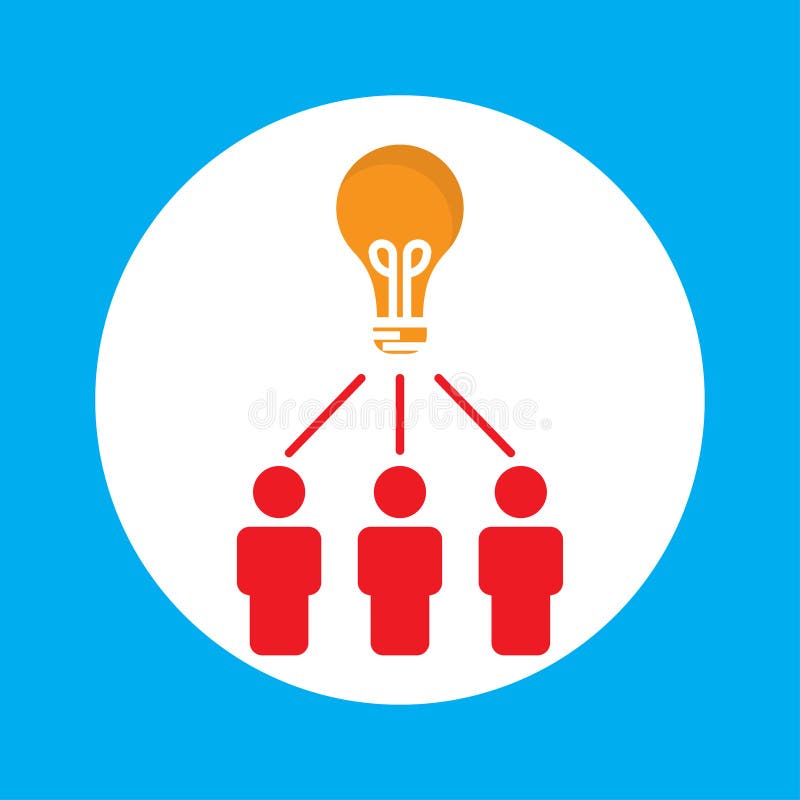 Business Team Flat Icon. Business Network Building Ideas Icon. Design ...