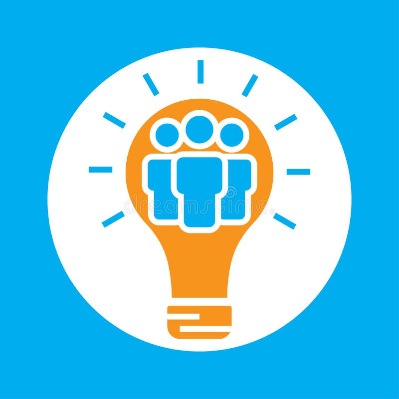 Business Team Flat Icon. Business Network Building Ideas Icon. Design ...