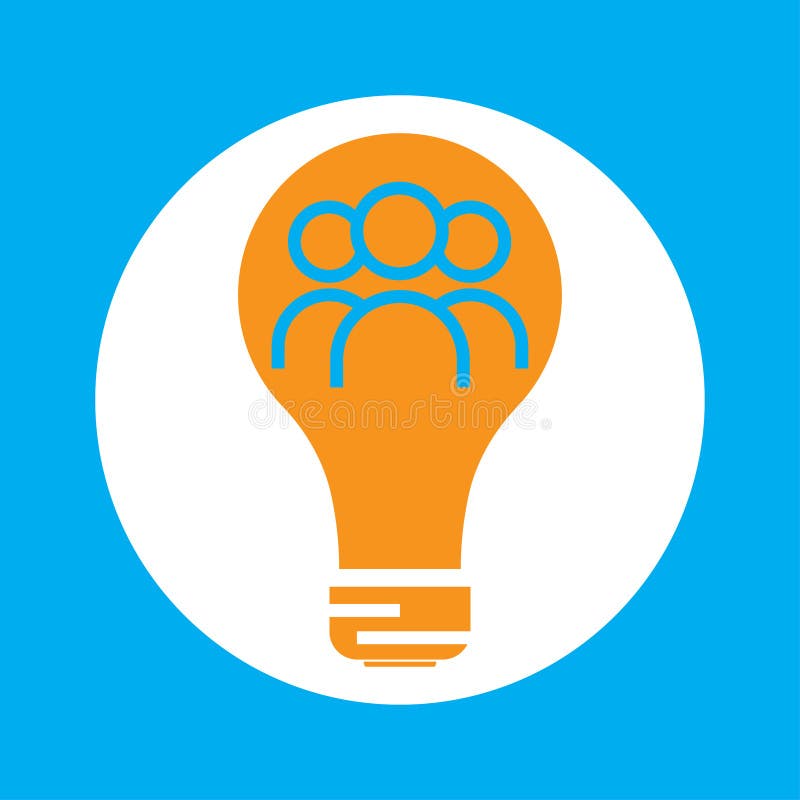 Business Team Flat Icon. Business Network Building Ideas Icon. Design ...