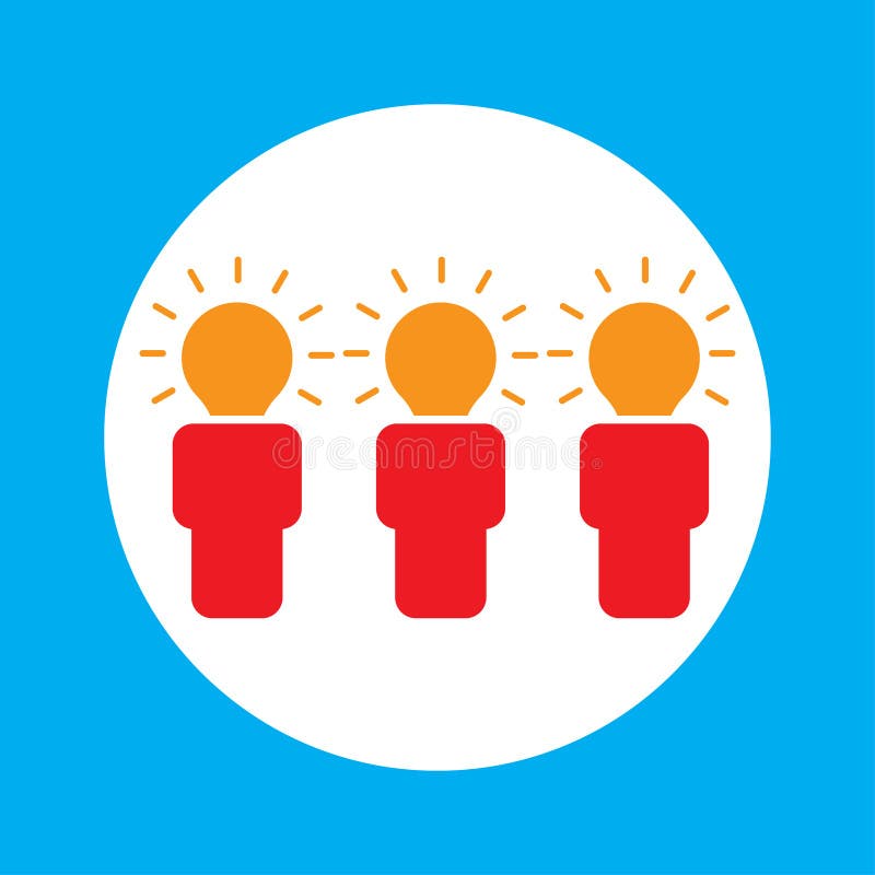 Business Team Flat Icon. Business Network Building Ideas Icon. Design ...