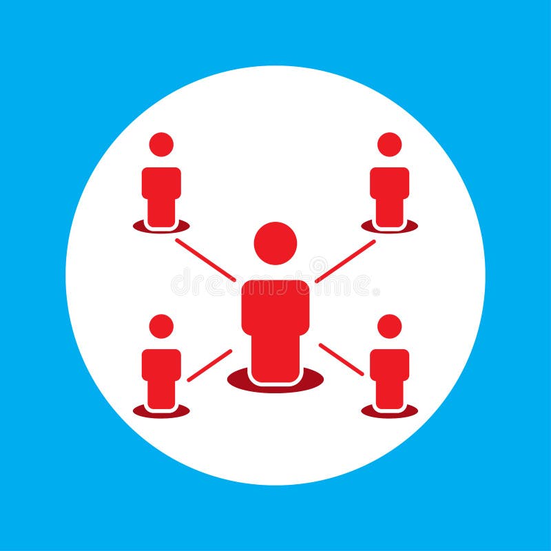 Business Team Flat Icon. Business Network Work Icon. Design Vector ...