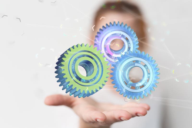 A Business Team Gear To Success Concept Stock Image - Image of team ...