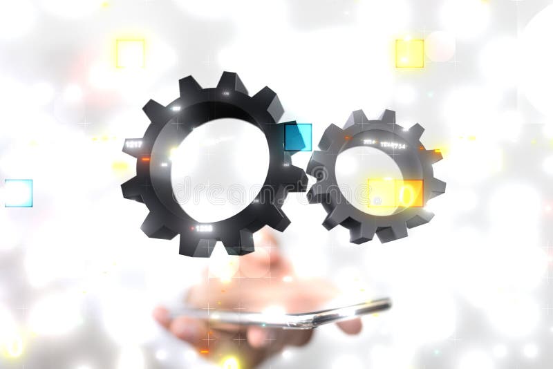 A Business Team Gear To Success Concept Stock Image - Image of concept ...