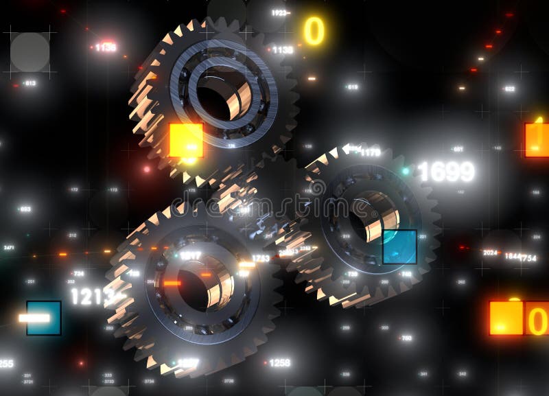 A Business Team Gear To Success Concept Stock Illustration ...